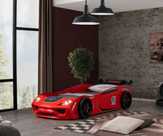 Red Car Bed | Children's Eco Vento Race Car Bed Frame in UK