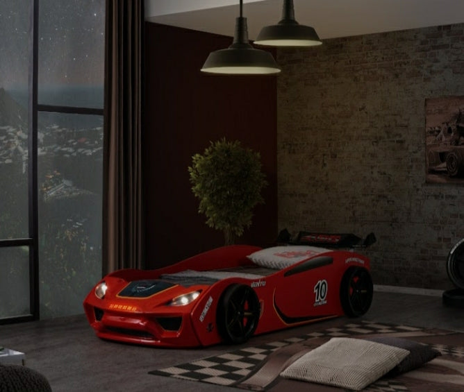 Red Car Bed | Children's Eco Vento Race Car Bed Frame in UK