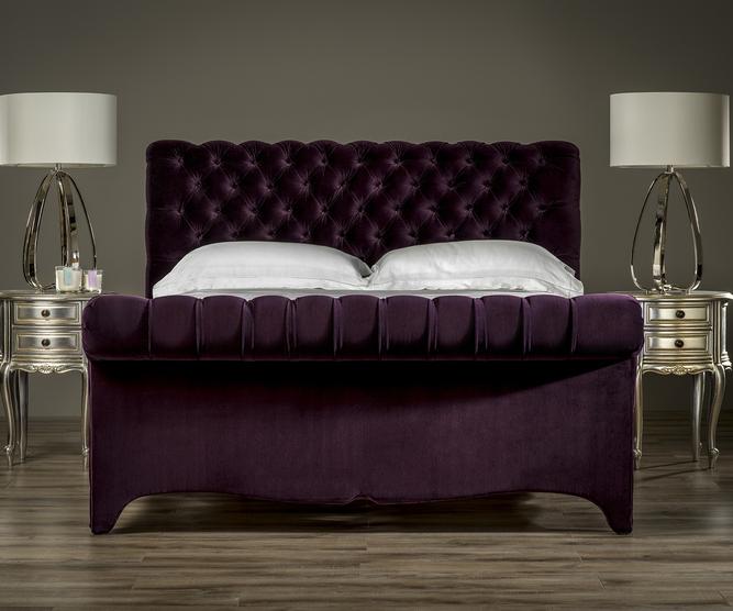 Cardinal Chesterfield Plush Velvet Bed