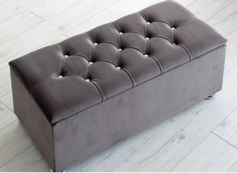 Velvet Storage Box - Locally Crafted - Plush Furniture