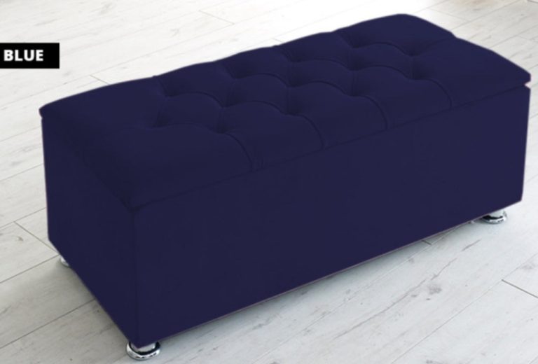 Velvet Storage Box - Locally Crafted - Plush Furniture