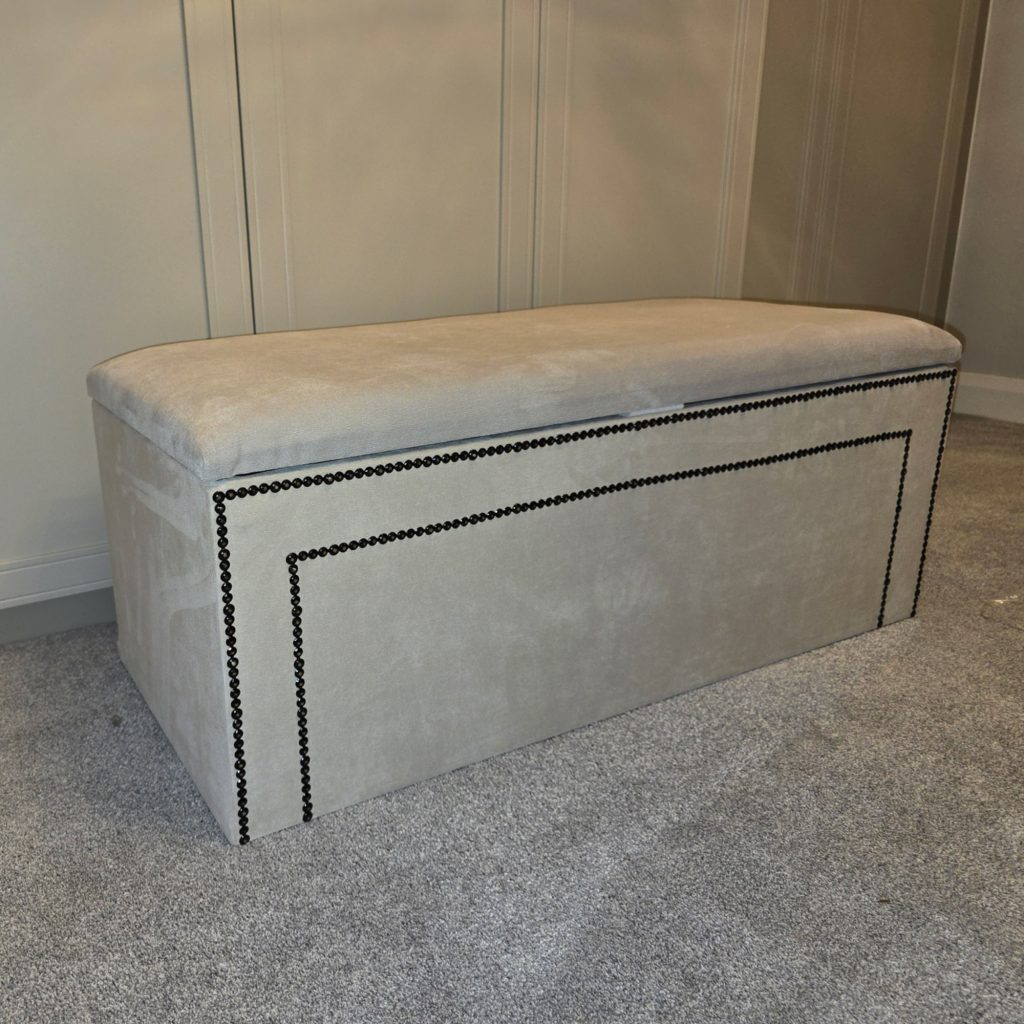 Velvet Storage Box - Locally Crafted - Plush Furniture