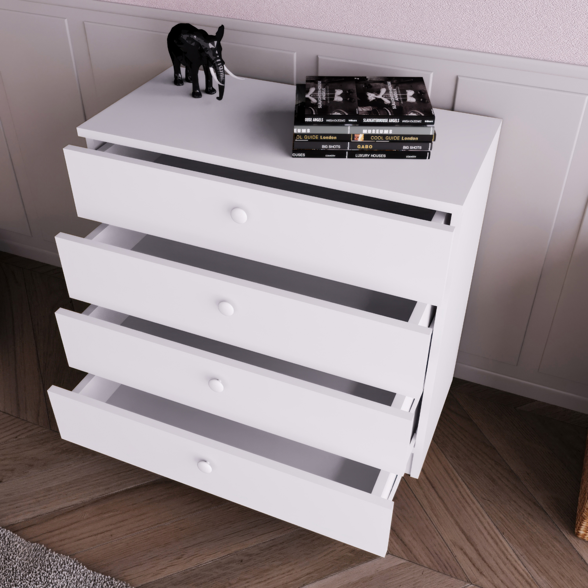 Sienna White 3 Piece Bedroom Furniture Set - Plush Furniture