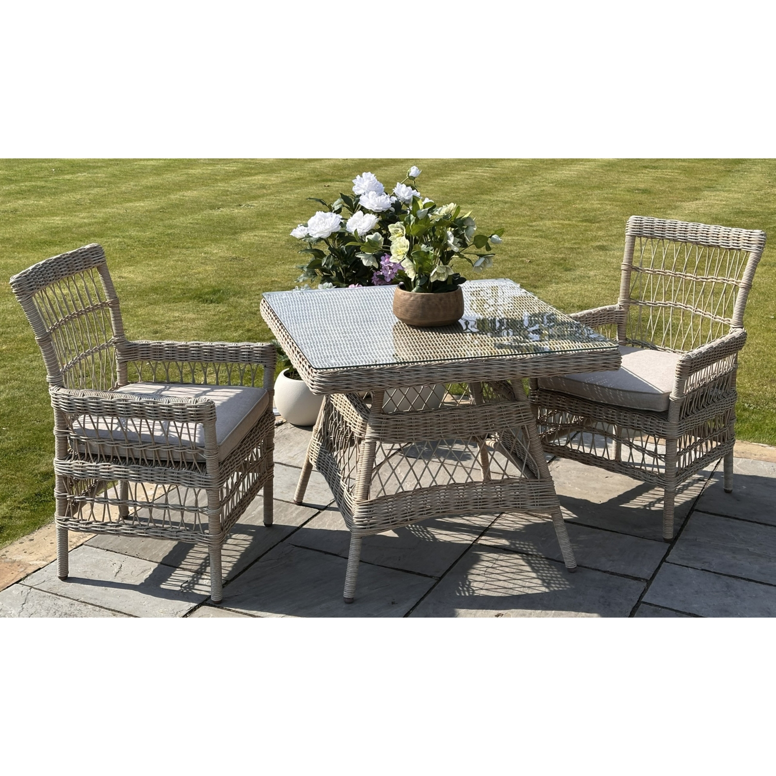 Provence Collection Outdoor 4 Seater Garden Dining Set - Plush Furniture
